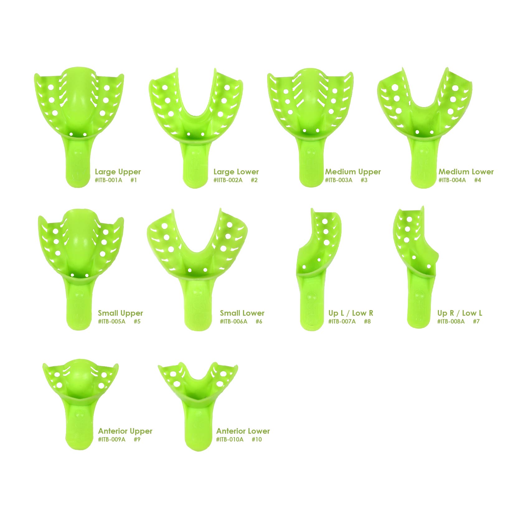 Autoclavable Perforated Impression Trays-Wellmed Dental Medical Supply ...