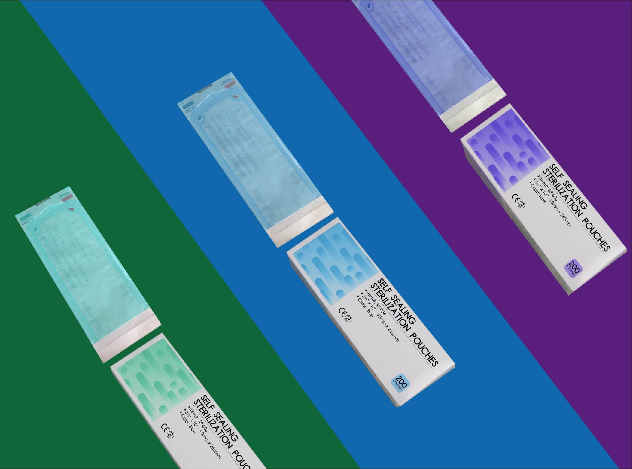 Self-Sealing Sterilization Pouches | with Internal and External ...