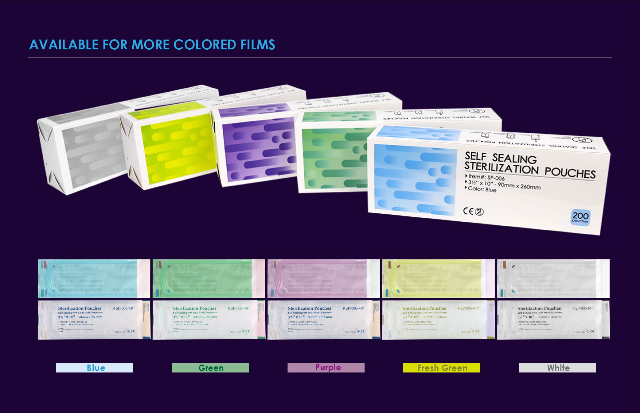 Self-Sealing Sterilization Pouches | with Internal and External ...